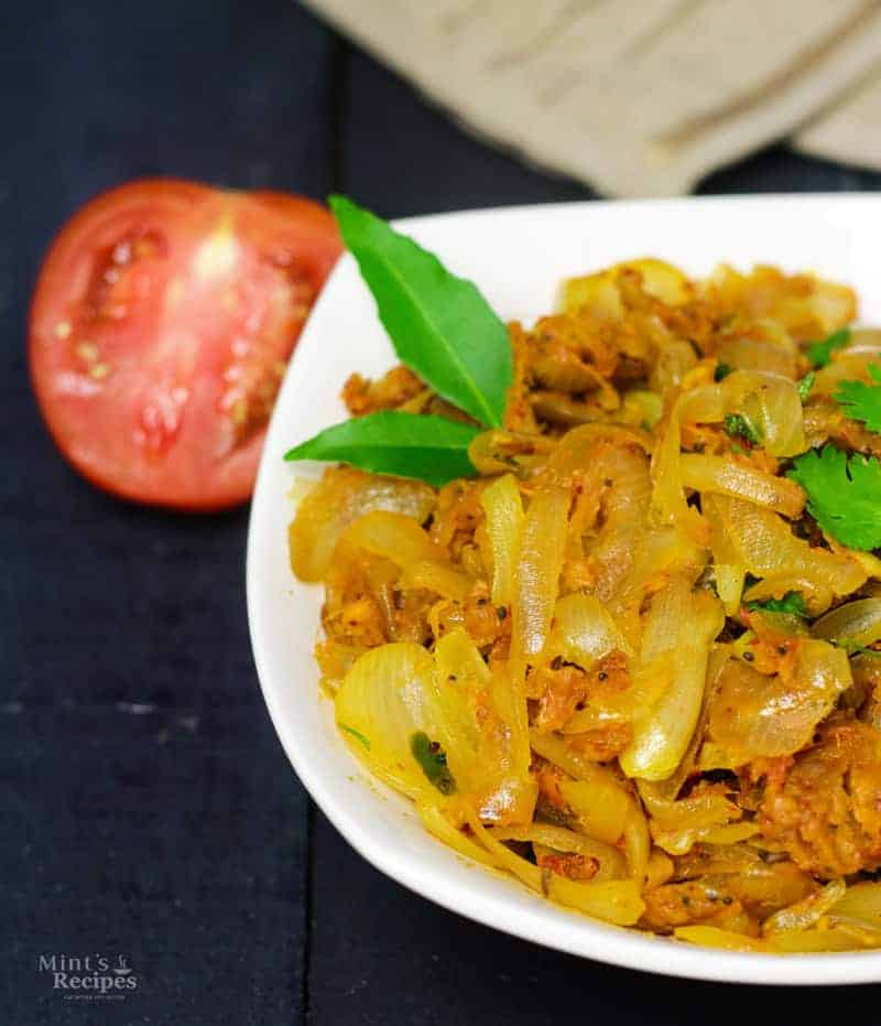 Besan Pyaaz Ki Sabzi | Indian Vegetarian Recipe - Mints Recipes