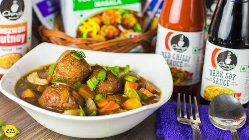 Chings Veg Manchurian | Chinese Recipe - Mints Recipes