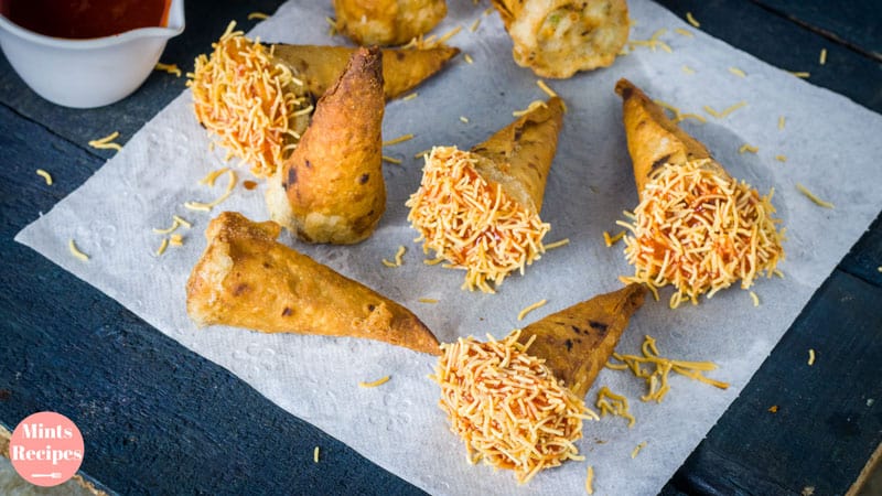 Cheese Veg Cones With Left Over Roti