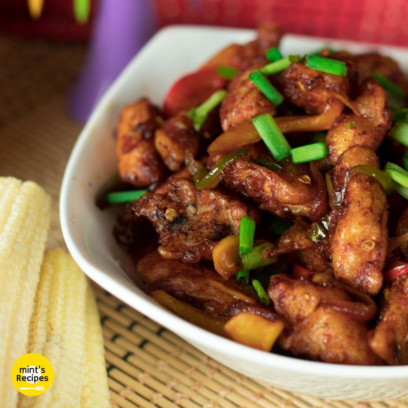Crispy Chilly Baby Corn Recipe At Home - Mints Recipes