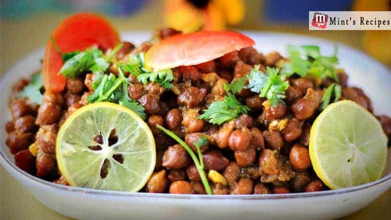 Dry Kala Chana Recipe-Black Chana Masala Recipe