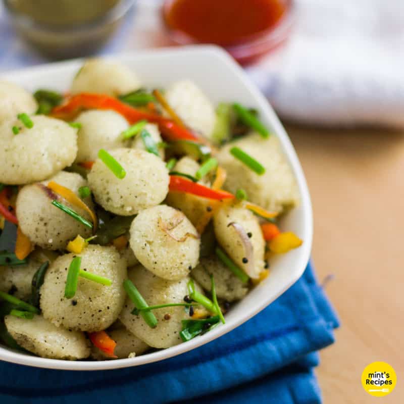 Mixed Veg Fried Idli | South Indian Recipe - Mints Recipes