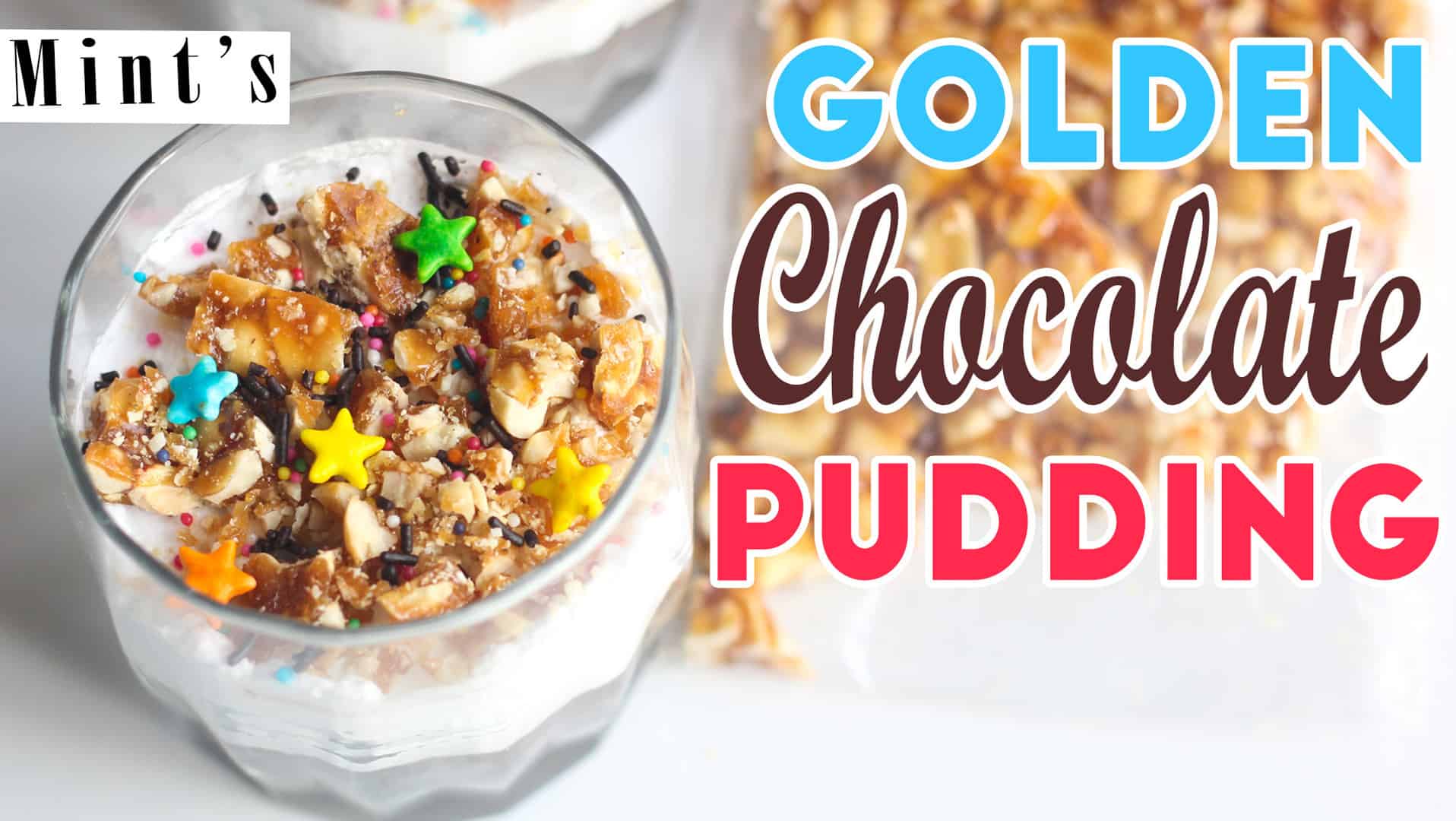 Golden Chocolate Pudding | Dessert Recipe - Mints Recipes