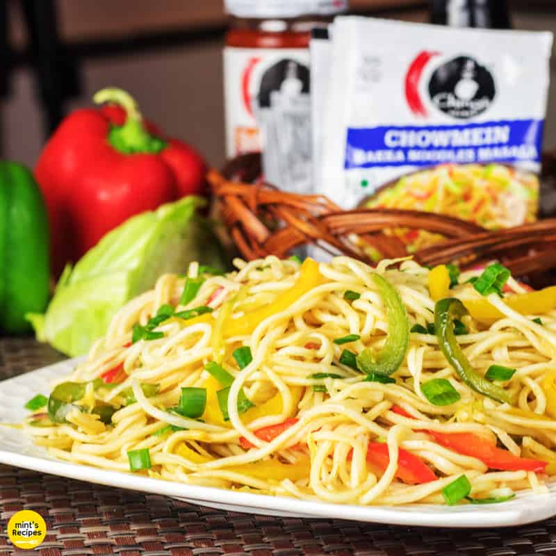 Quick Chings Veg Chowmein | Chinese Recipes - Mints Recipes