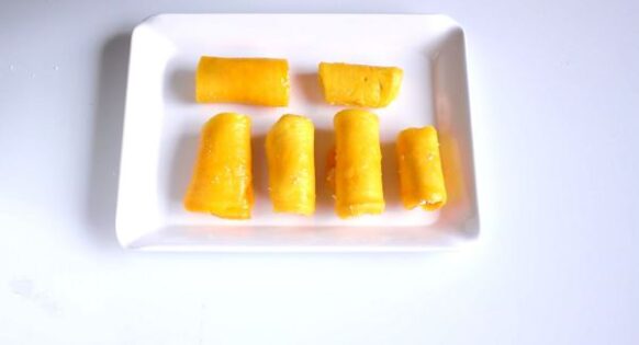 How to make Mango Cheese Roll Dessert Recipe - Mints Recipes